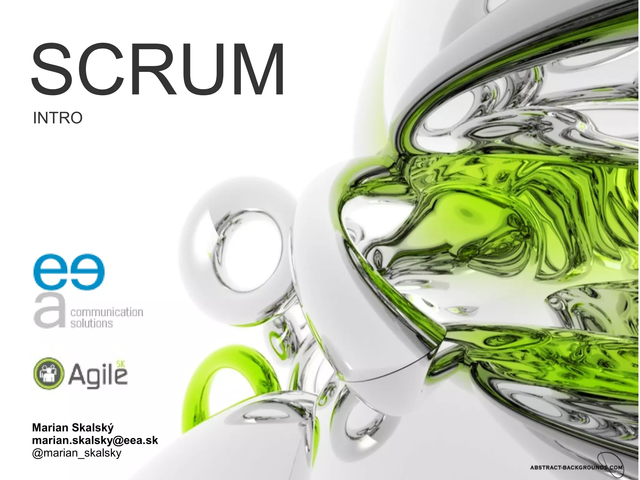 Úvod do SCRUM (SCRUM intro SVK) | PPT