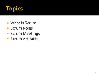 Scrum Introduction | PPTX