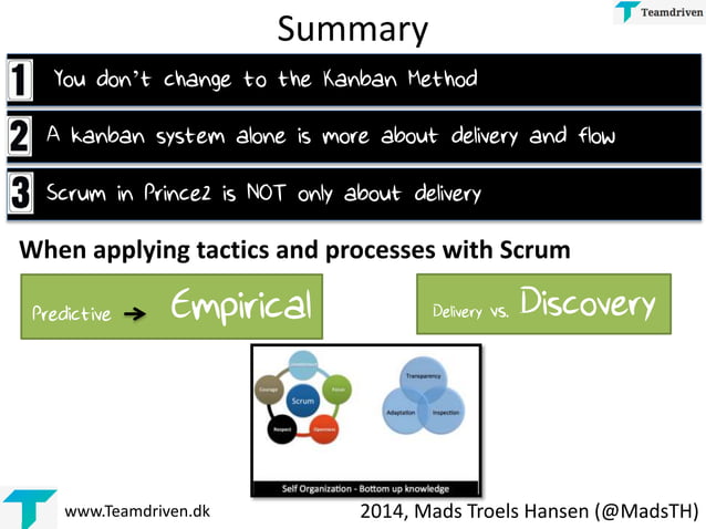 ScrumDay DK 2014: Scrum, kanban, prince2, dos and donts | PDF