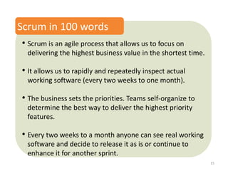 Scrum managing through complexity | PPT