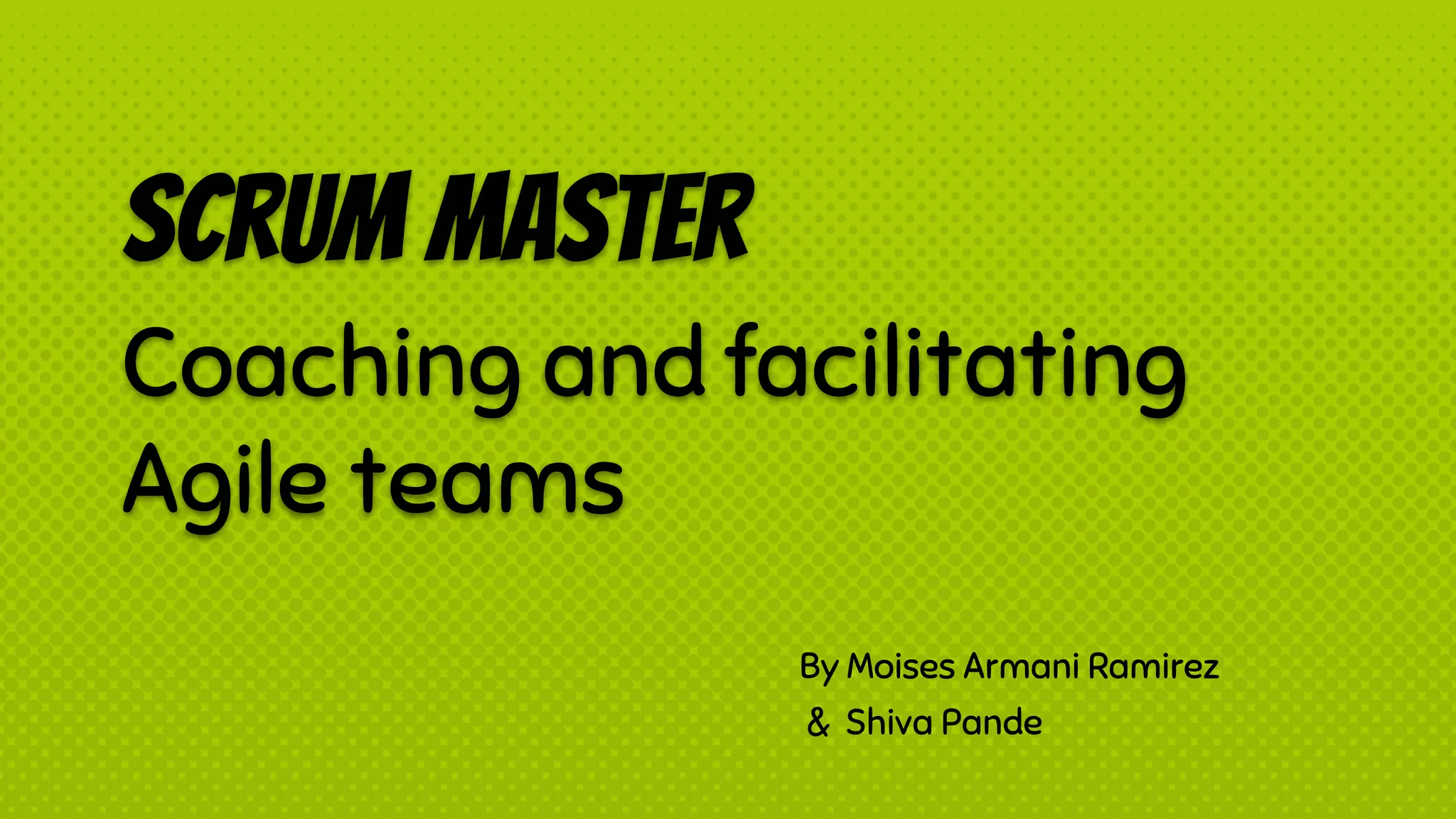 Scrum master: Coaching and facilitating Agile teams | PDF | Technology & Computing