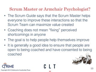 Scrum Master Servant Leader or Secretary? | PDF