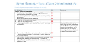Scrum master checklist | PPTX