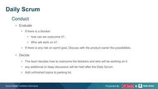 Scrum Master Facilitation Techniques | PPTX