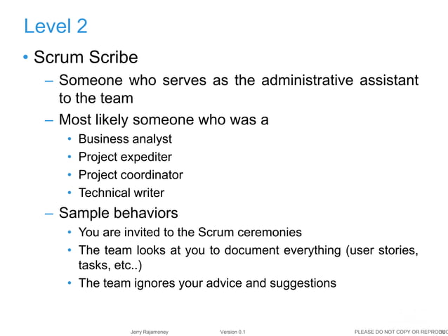 Scrum master maturity_model - for agile 2014 | PPTX | Resume Writing ...