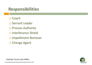 Scrum Master Role and Responsibilities in Agile Environment - AMECSE ...