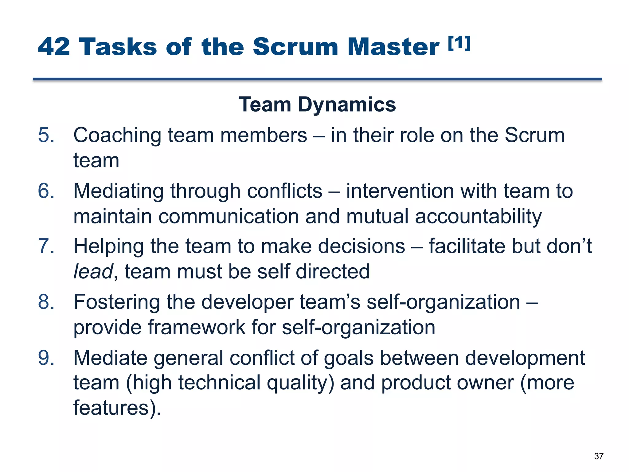 Scrum Master Workshop | PDF