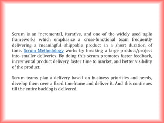 Scrum methodology | PPTX