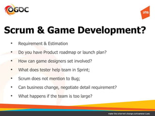 Scrum model in game development | PPT