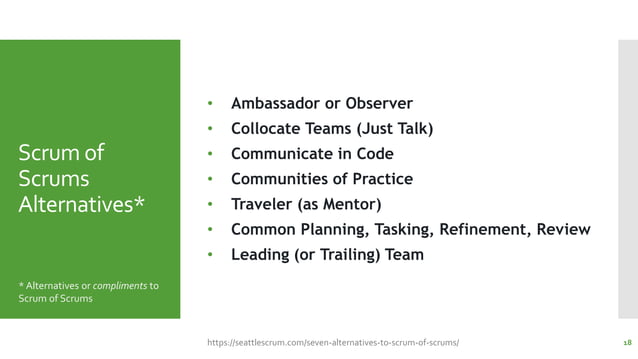 Scrum of Scrums Patterns Library | PPTX