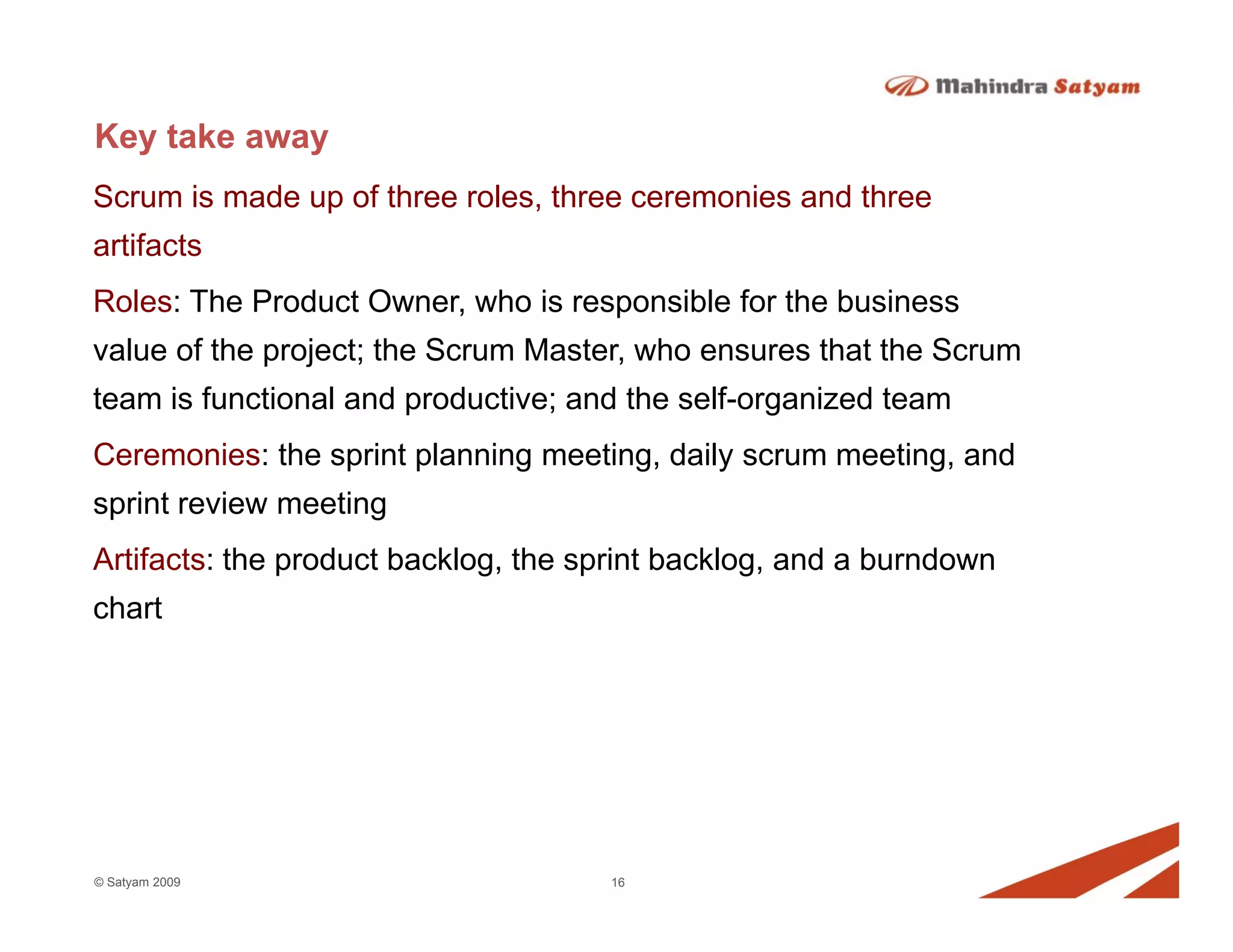 Scrum Orientation V1.0 | PDF