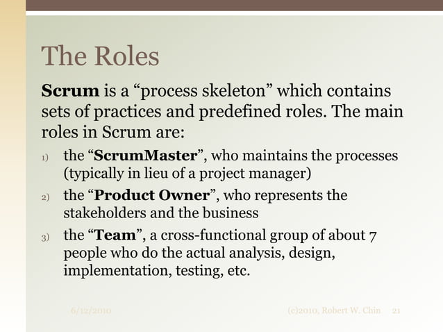 Scrum Overview | PPT