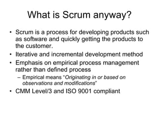 Scrum overview | PPT