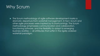 Scrum | PPTX | Computer Software and Applications | Computing
