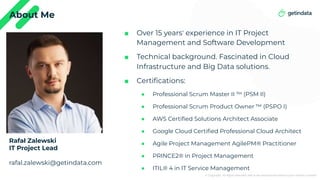 How do we work with customers on Big Data / ML / Analytics Projects using Scrum Framework? | PPT