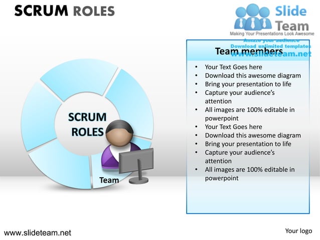 Scrum process powerpoint presentation templates. | PDF
