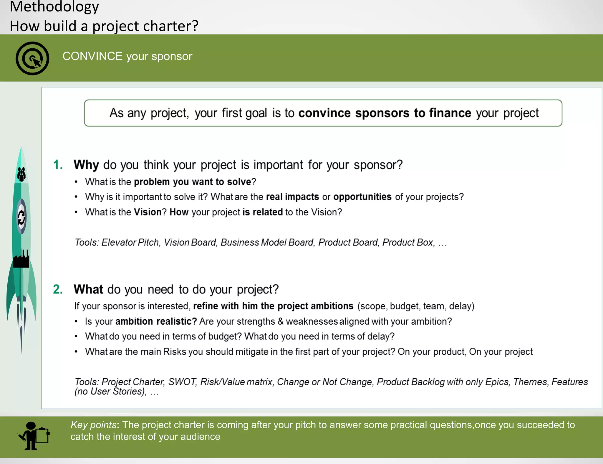 Scrum product owner: how build a project charter & frame the project? | PPT