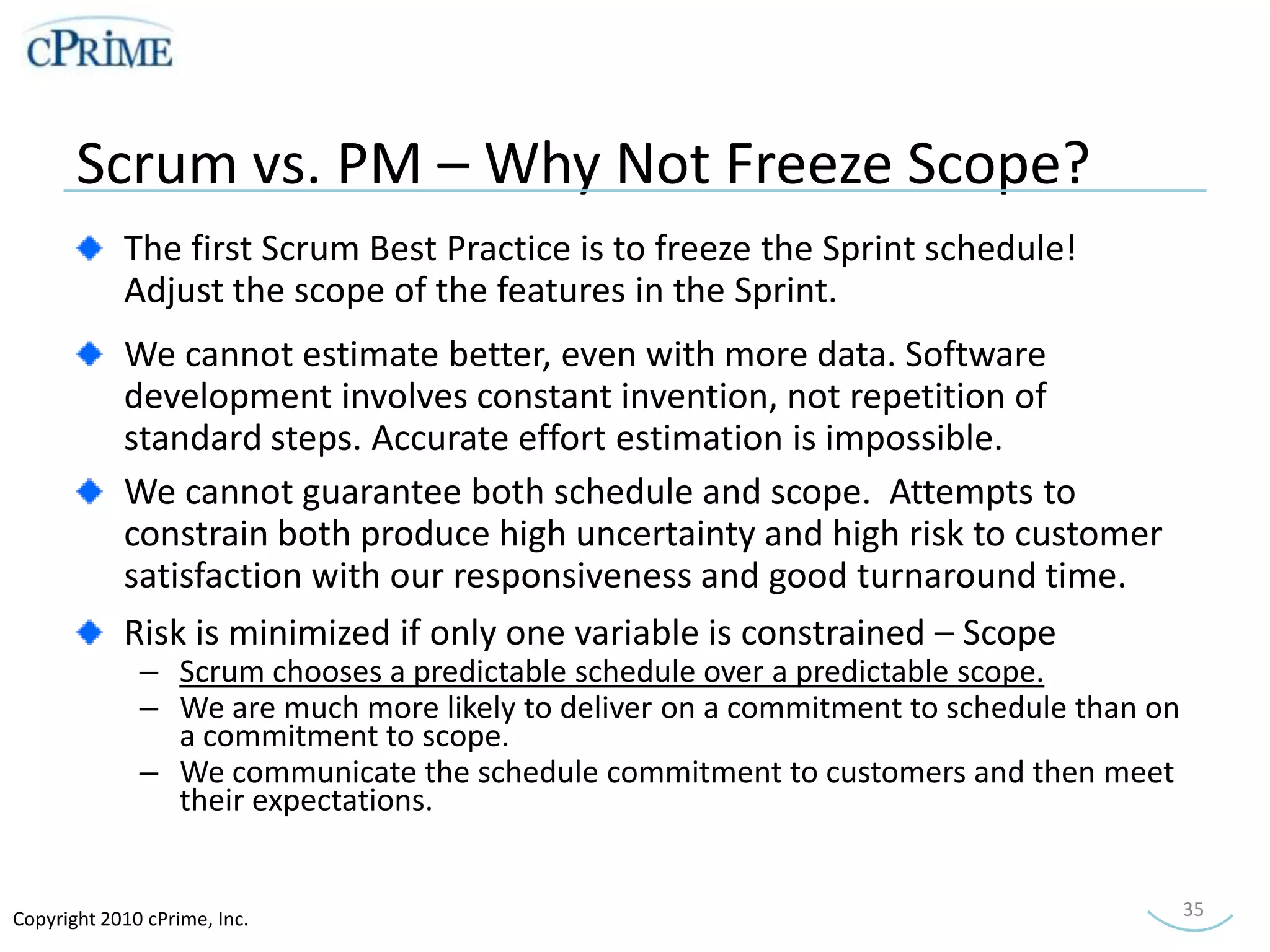 Introduction to Scrum for Project Managers | PPTX