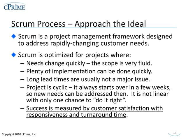 Introduction to Scrum for Project Managers | PPTX