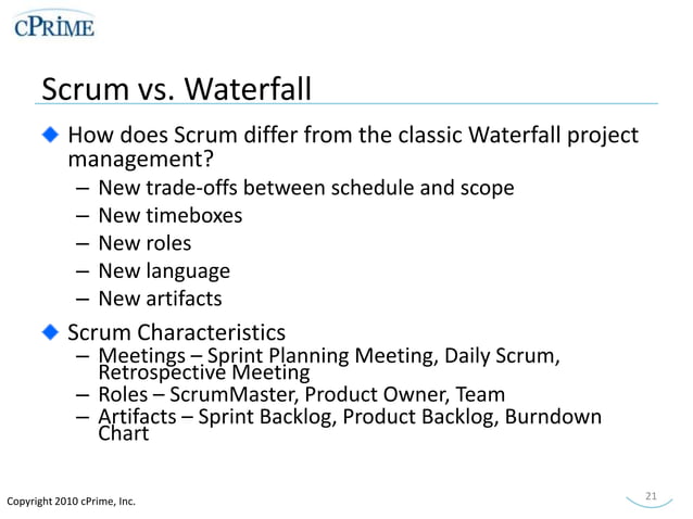 Introduction to Scrum for Project Managers | PPTX