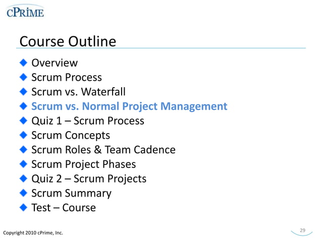 Introduction to Scrum for Project Managers | PPTX