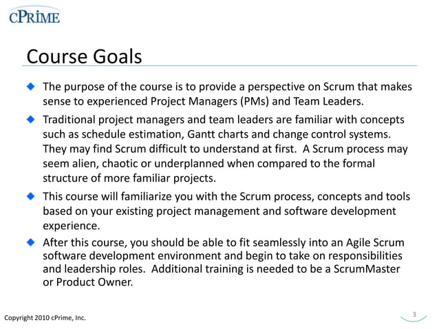 Introduction to Scrum for Project Managers | PPTX