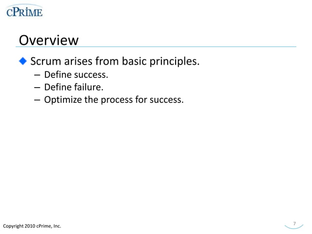 Introduction to Scrum for Project Managers | PPTX