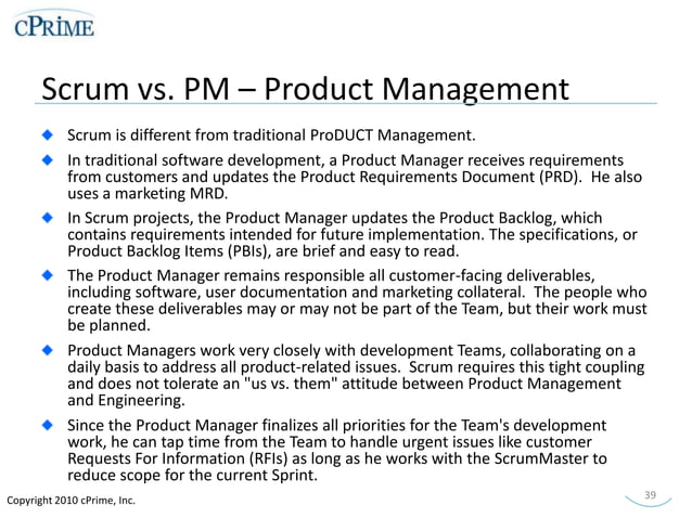 Introduction to Scrum for Project Managers