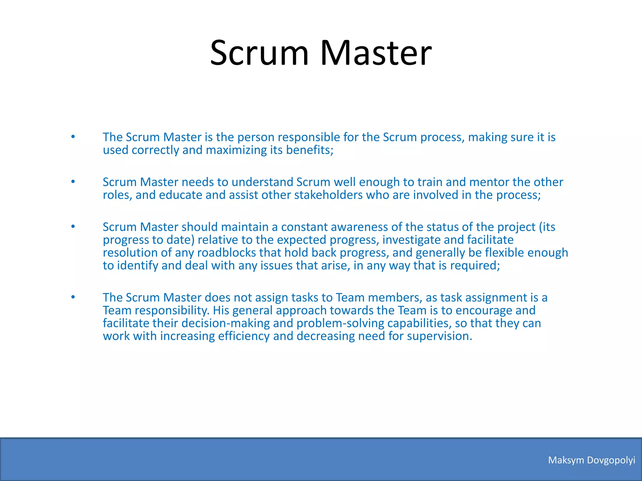 Scrum roles | PPTX