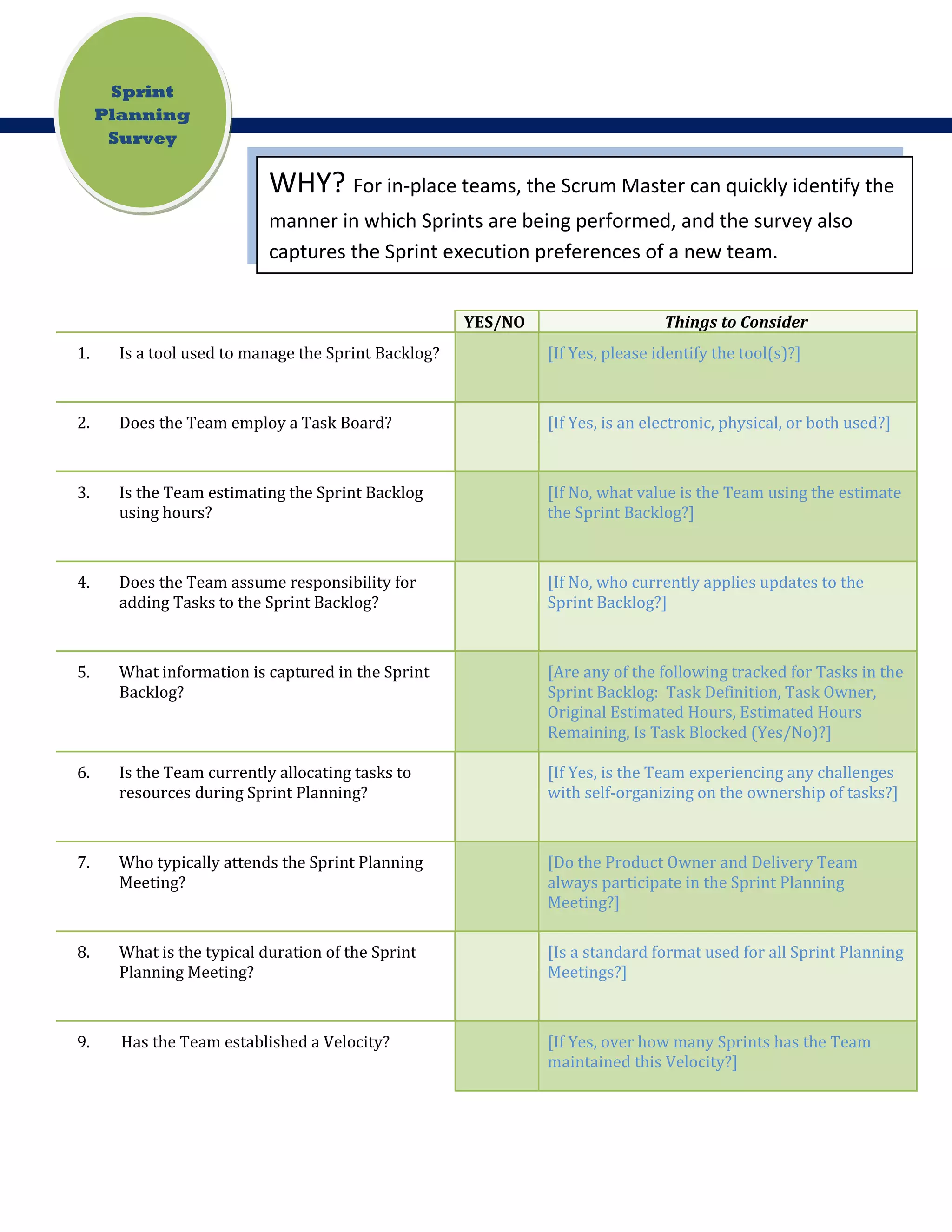 Scrum survey sprint planning | PDF