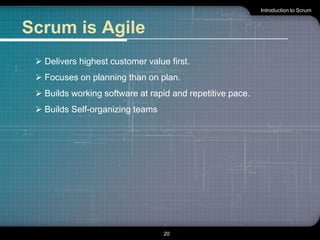 Scrum introduction | PPT