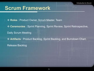 Scrum introduction | PPT