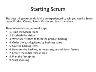 Scrum Training | PPTX
