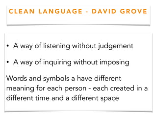 DC Scrum User Group Clean Language Workshop | PDF