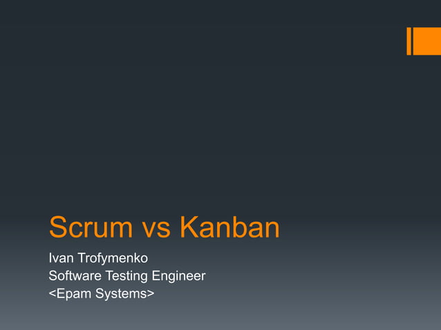 Scrum vs kanban | PPTX