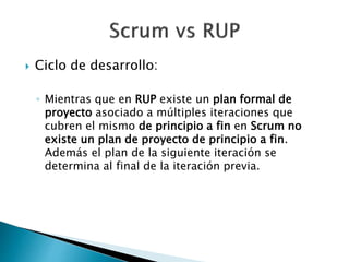 Scrum vs RUP | PPTX