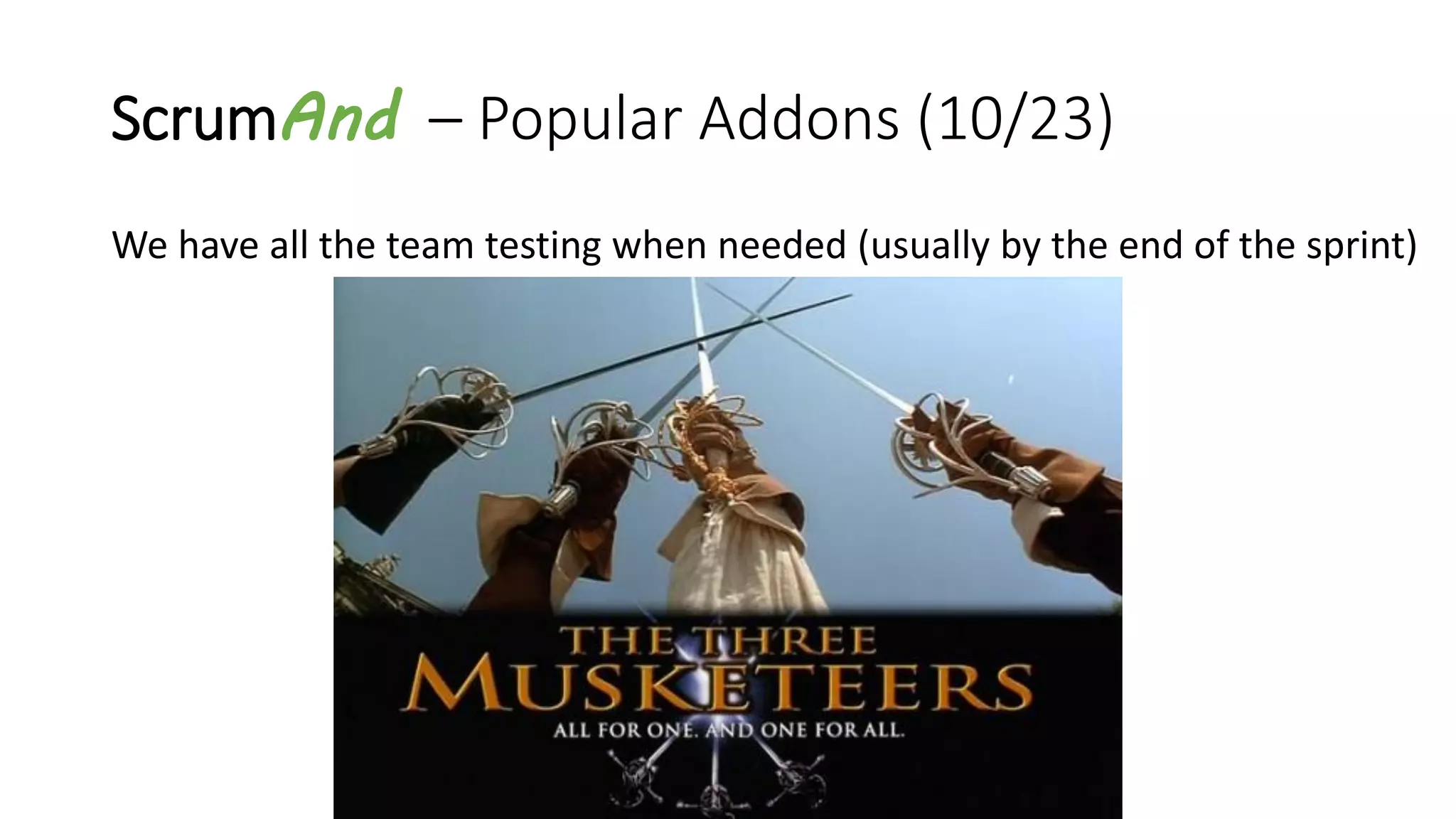 Scrum vs ScrumAnd vs ScrumBut: Which one are you doing? :: BPI 2016 | PPT