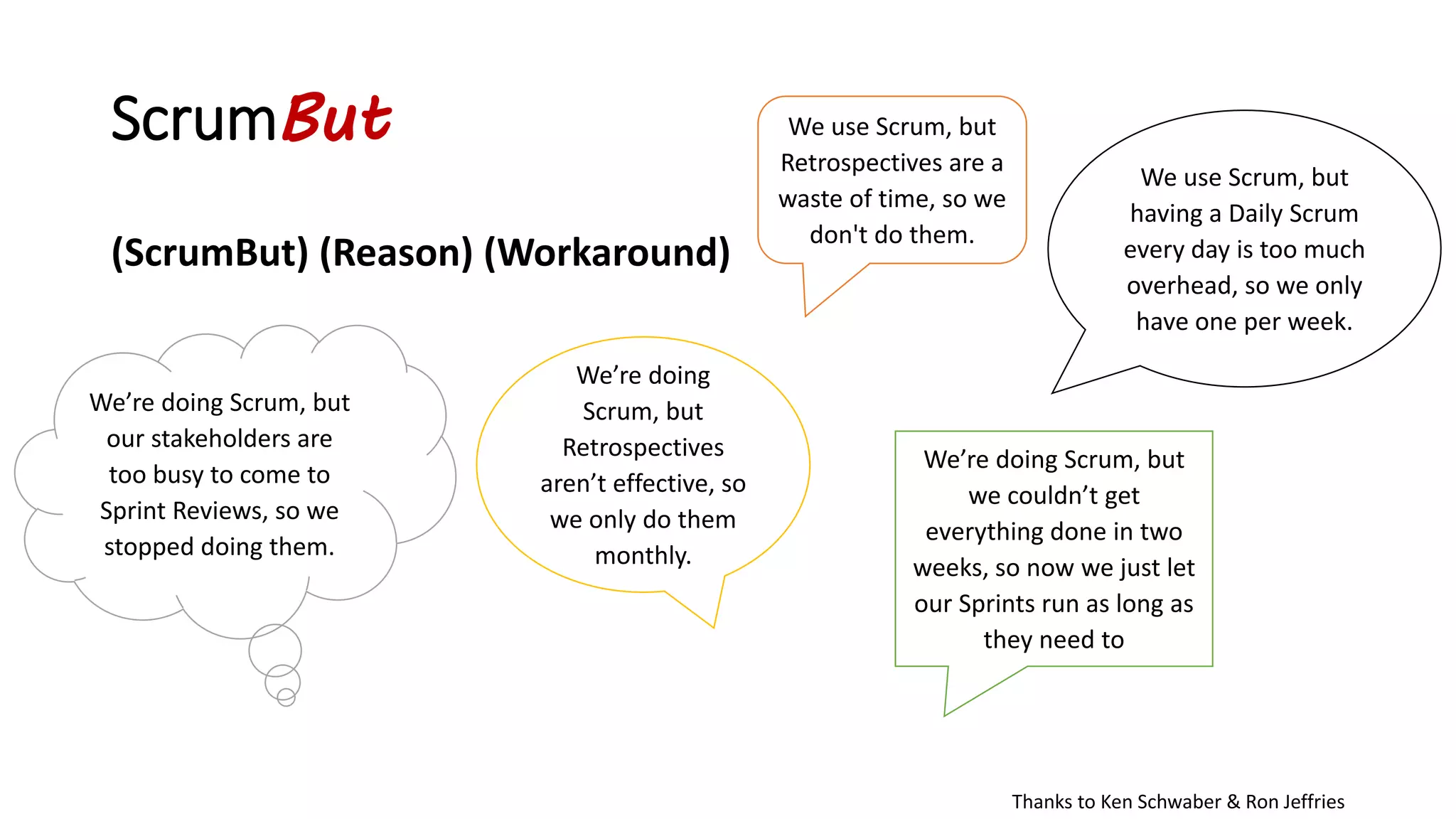 Scrum vs ScrumAnd vs ScrumBut: Which one are you doing? :: BPI 2016 | PPT