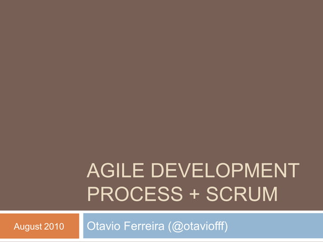 Agile Development Process & Scrum | PDF