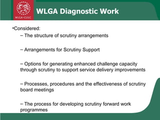 Scrutiny as a critical friend wlga presentation | PPT