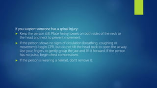 Emergency care of an injured person | PPT