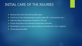 Emergency care of an injured person | PPT