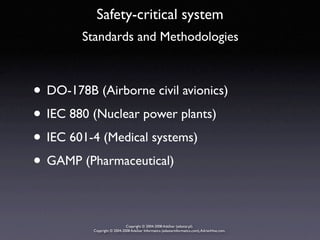 Safety-Critical Systems and The Benefits of Using Ada | PDF ...