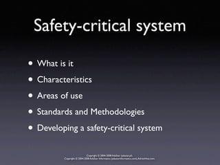 Safety-Critical Systems and The Benefits of Using Ada | PDF ...