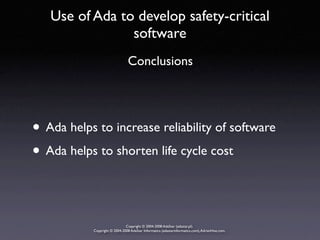 Safety-Critical Systems and The Benefits of Using Ada | PDF | Programming Languages | Computing
