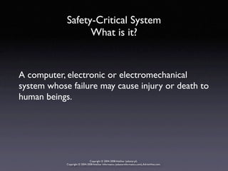 Safety-Critical Systems and The Benefits of Using Ada | PDF ...
