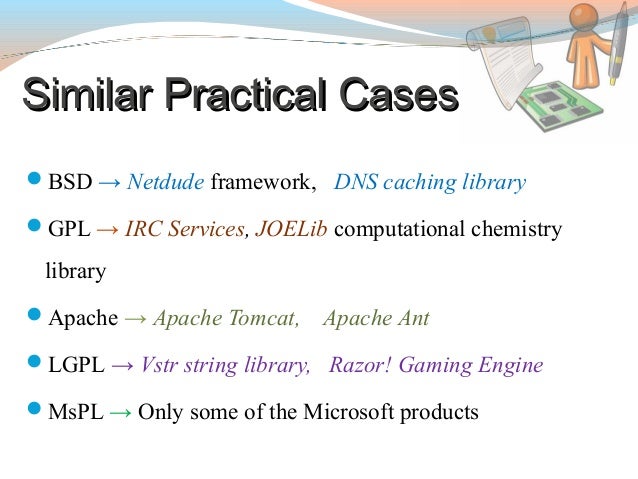 GNU GPL, LGPL, Apache licence Types and Differences