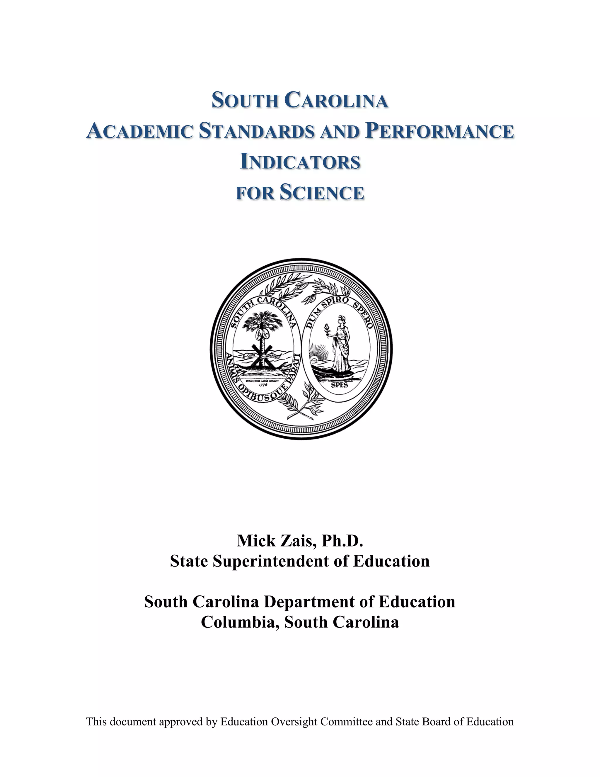 SC Science Academic Standards | PDF