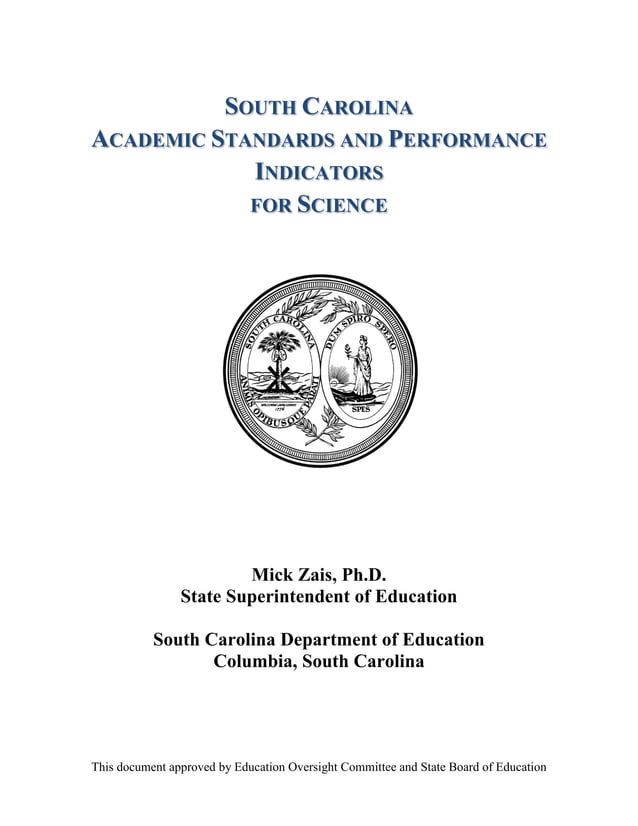 SC Science Academic Standards | PDF