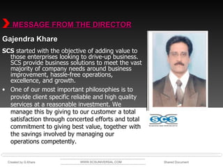 Scs Corporate Profile | PPT